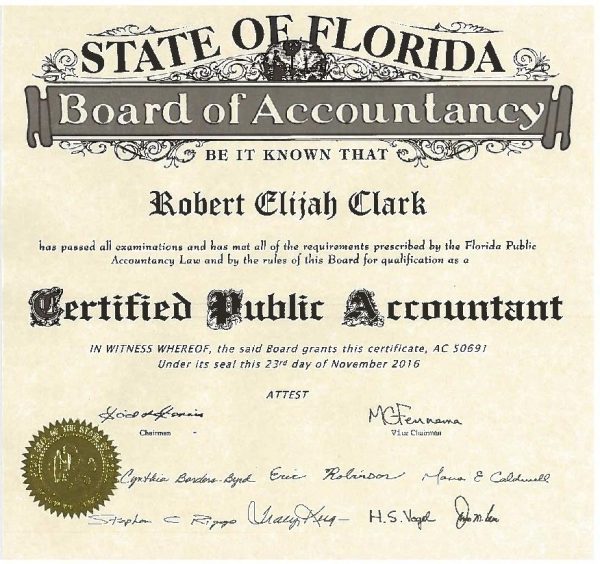 About - Robert E. Clark, CPA